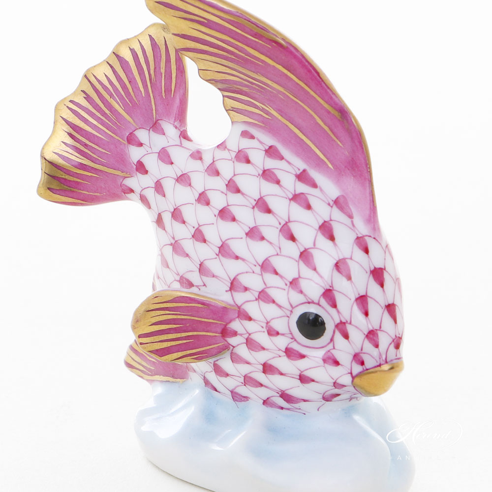 Sailing Fish - Pink - Herend Animal Figurine