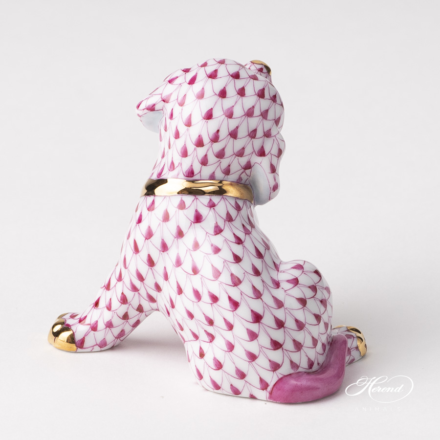 Dog / Puppy - Pink - Herend Animal Figurine